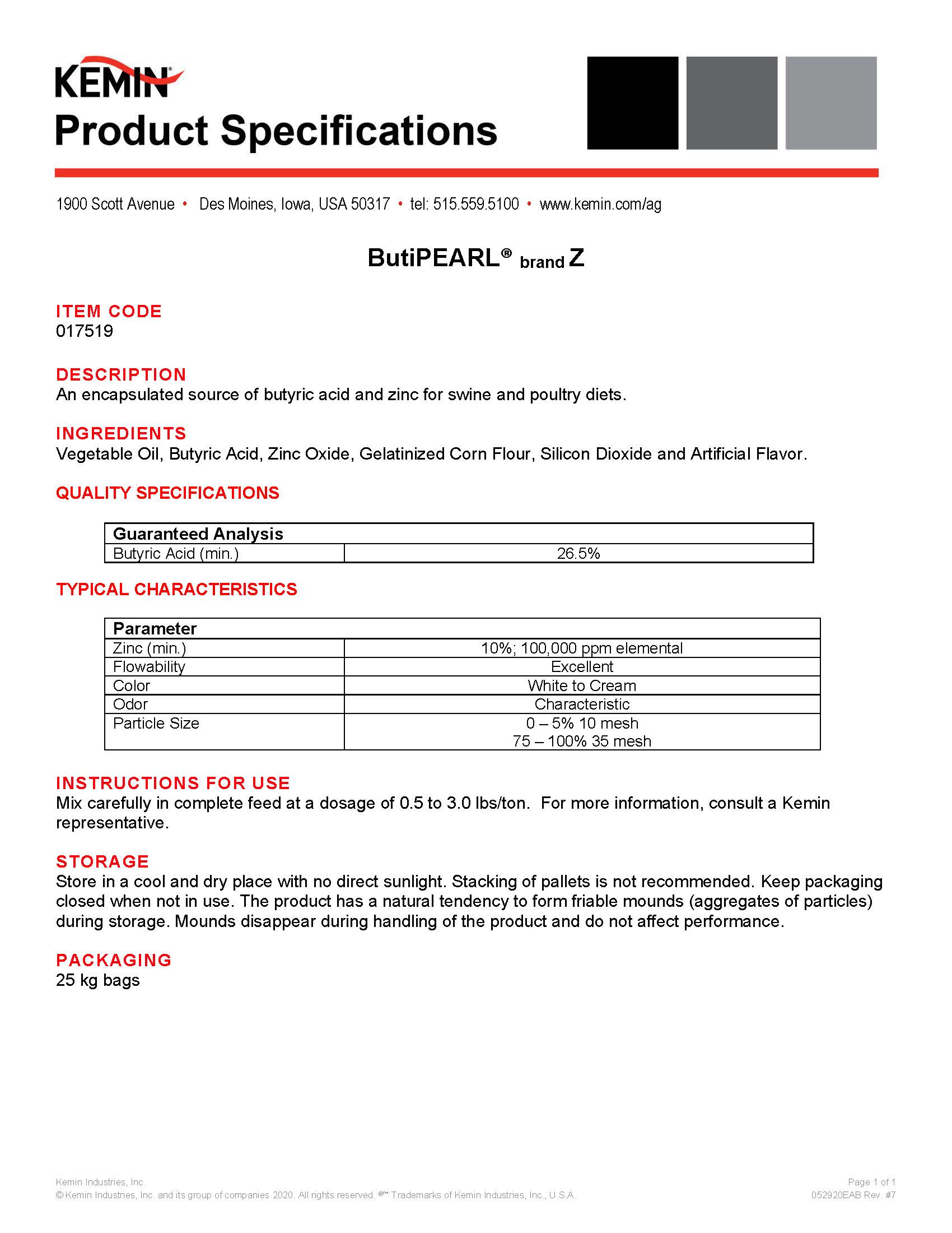 ButiPEARL® Z - Encapsulated Butyric Acid & Zinc for a Healthy Gut | Animal Gut Health Integrity ...